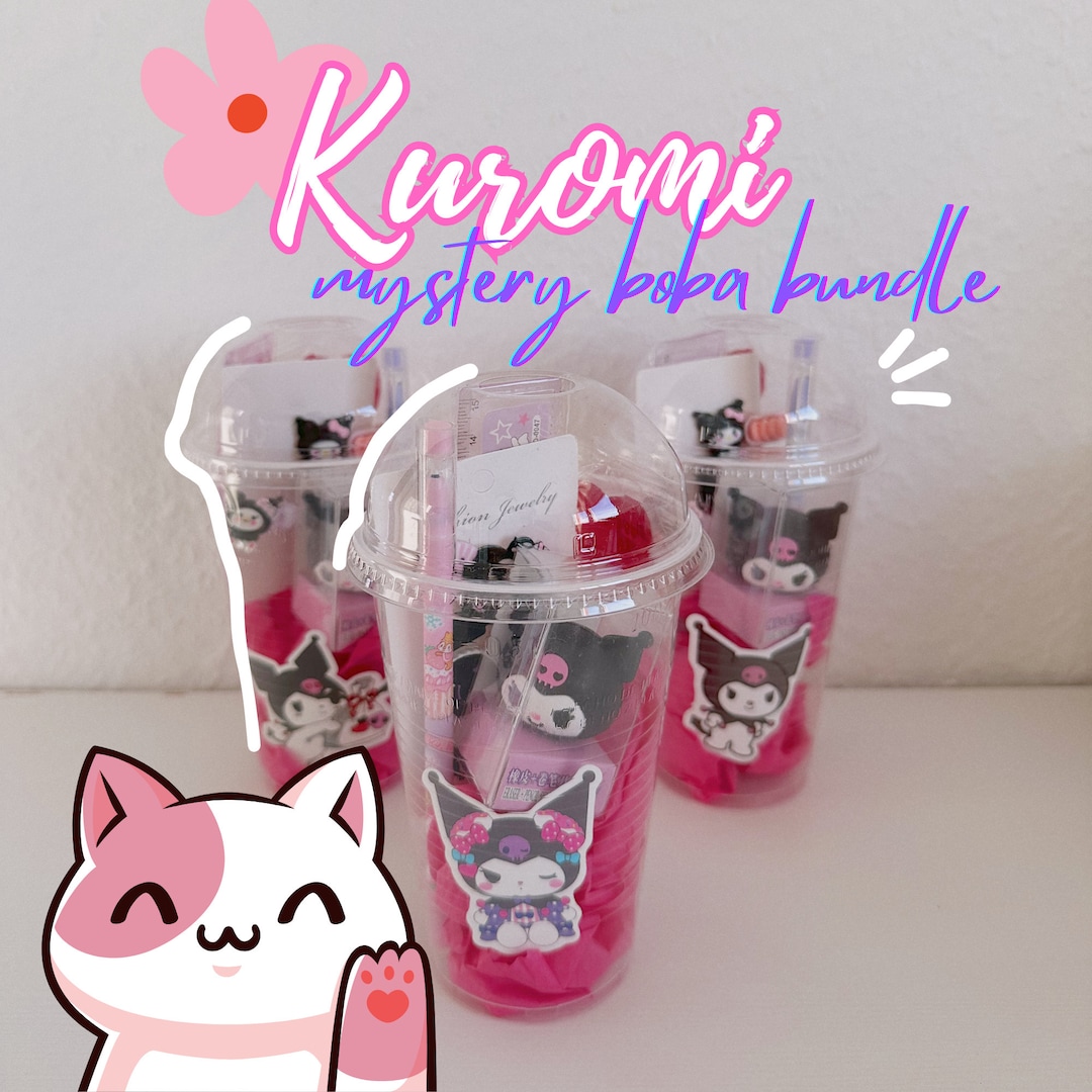 Kawaii Kuromi Mystery Box Kawaii Stationery Mystery Bundle Boba Cute ...
