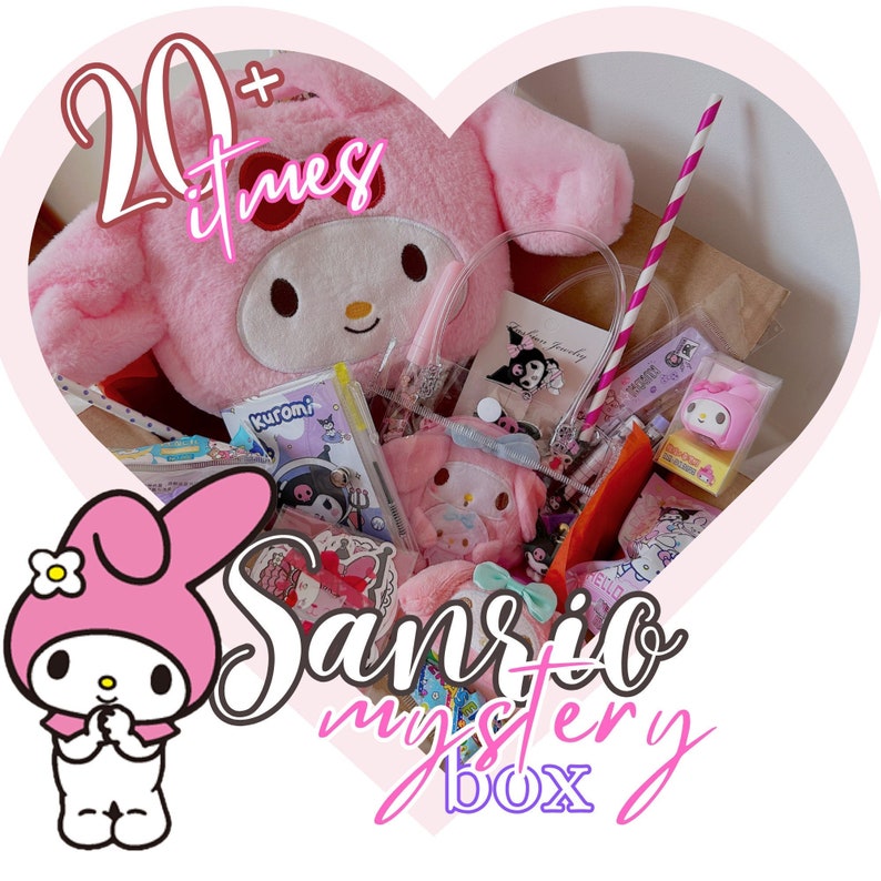 My Melody Kuromi Kawaii Mystery Box Suprise Birthday Box - Etsy