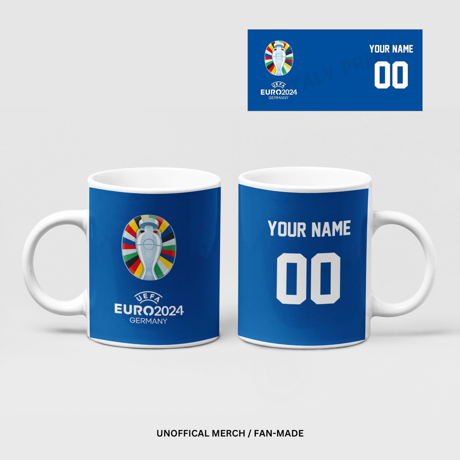 Euro Cup 2024 Personalized Mug, 11oz, 330ml, Ceramic Mug Unofficial/fan ...