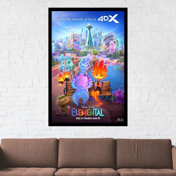 Elemental Movie Poster - Etsy