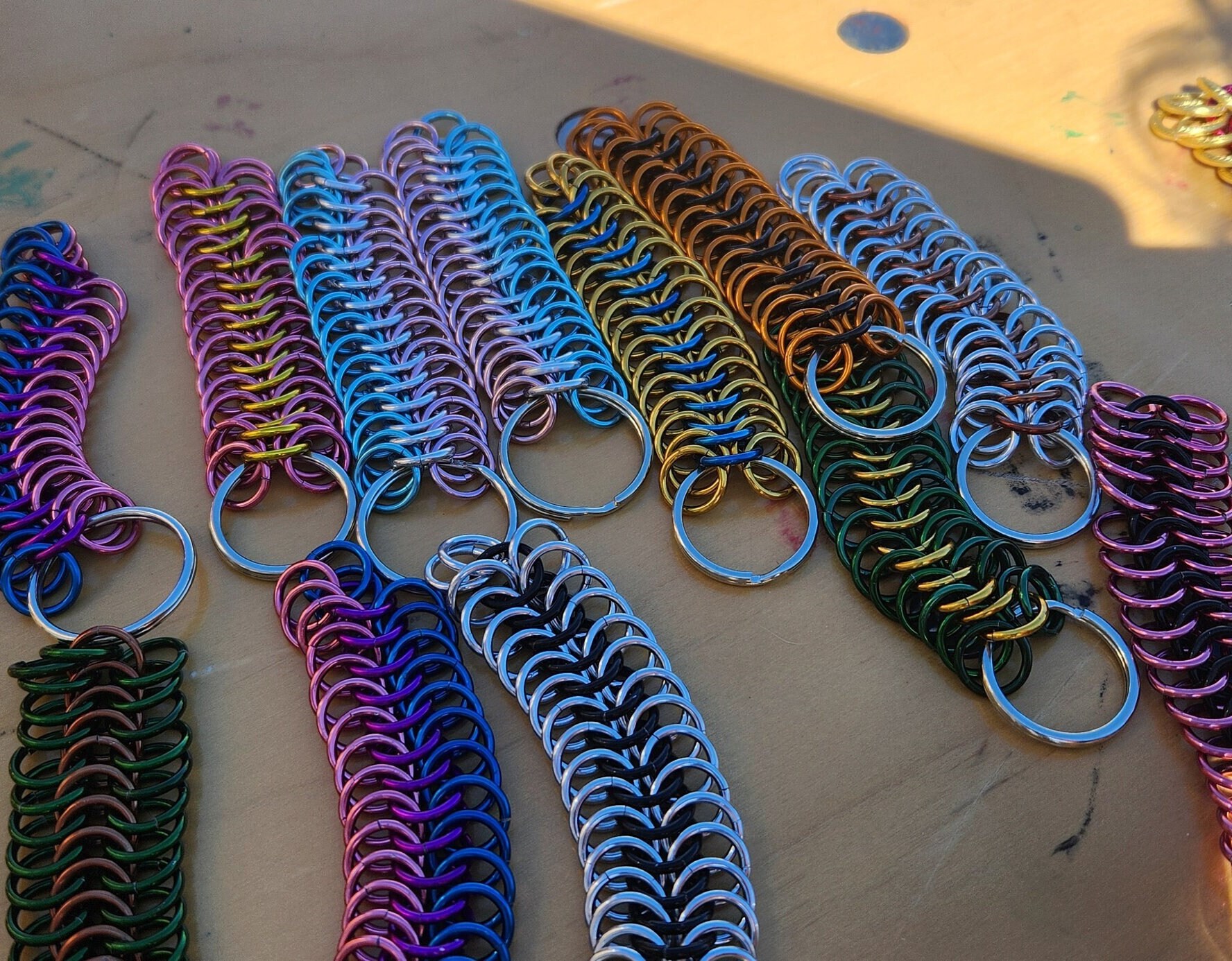 Chainmail Fidget Keychain - Pride Flags | Fidget Keychain | Handmade ...