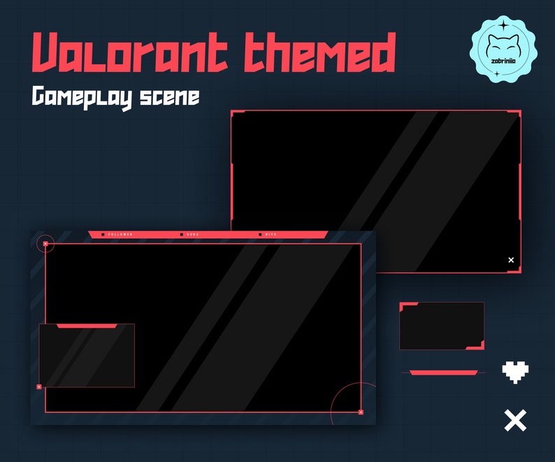 Modular Valorant Game Scene Overlay Stream Scenes Webcam - Etsy