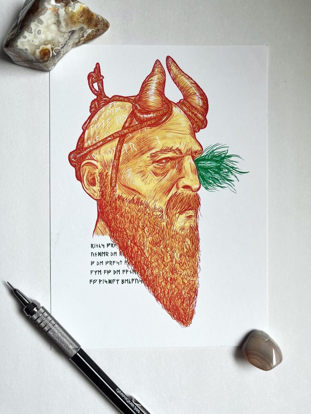 Mimir // God of War // Fine Art Print - Etsy