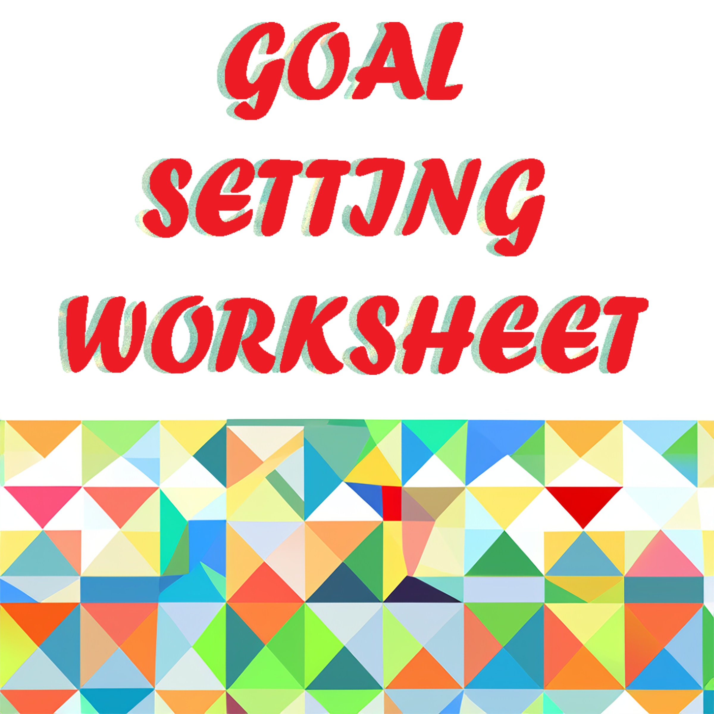 Very Simple Goal Setting Worksheet - Etsy
