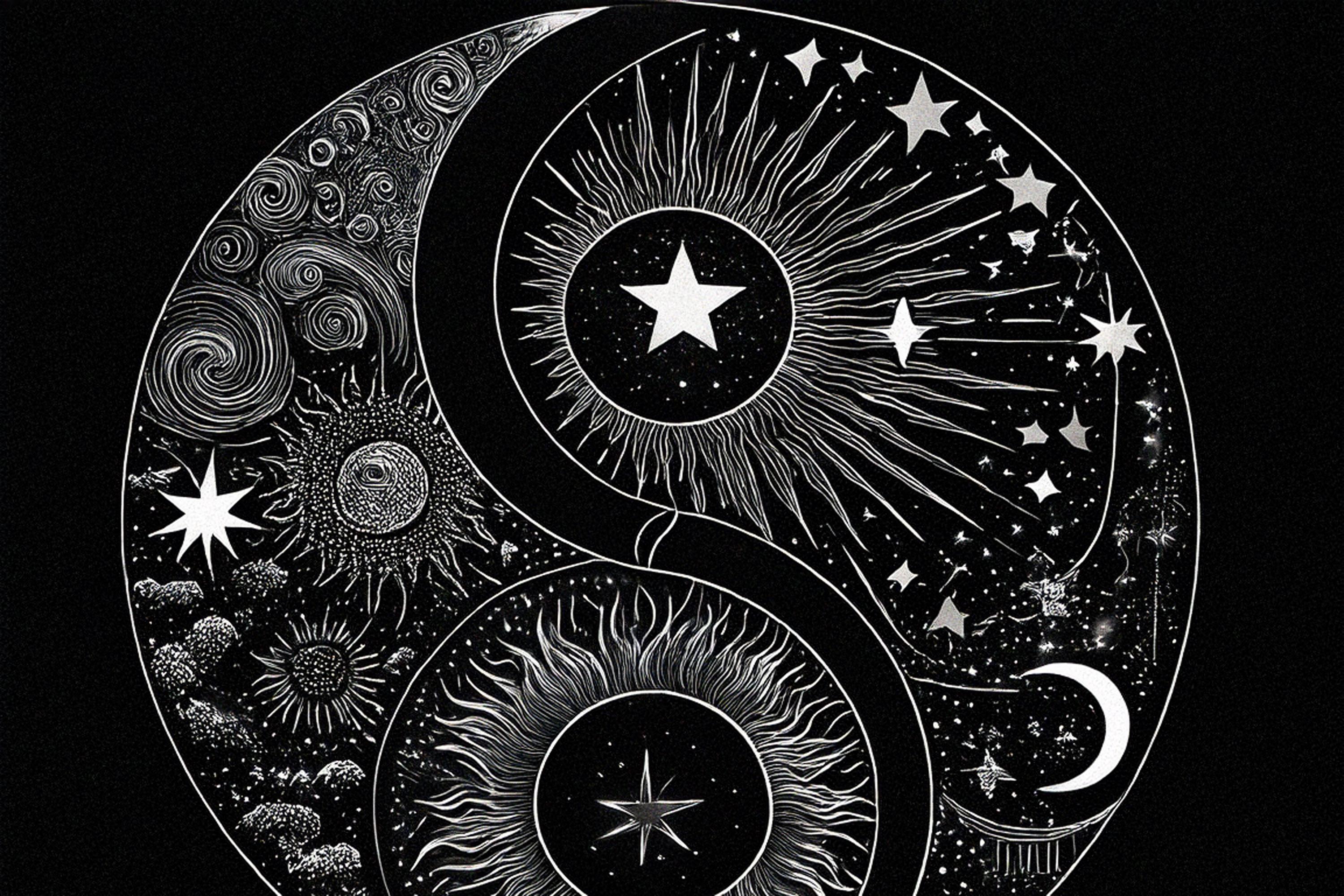 Celestial Balance Wall Art Mythology Decor, Ethereal Poster, Instant ...