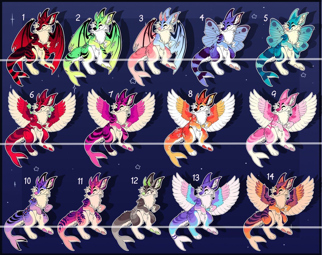 Manokit-like Fursona Anthro Chibi Character Design Furry Adopt - Etsy ...