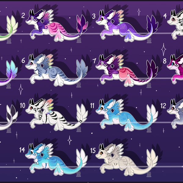 Dutch Angel Dragon Reference Sheet - Etsy