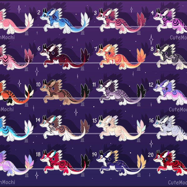 Dutch Angel Dragon Reference Sheet - Etsy