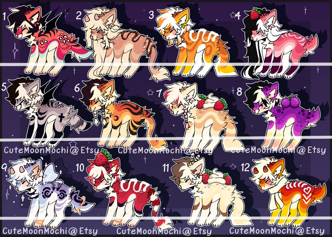 Cute Feral CAKE EDITION Cheap Doggo Canine Furry Fursona Adoptable Oc ...
