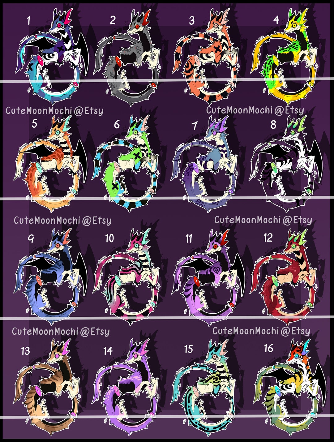 Feral Noodle Dragon Spooky Halloween Fursona Furry Adopt Adoptable Oc ...