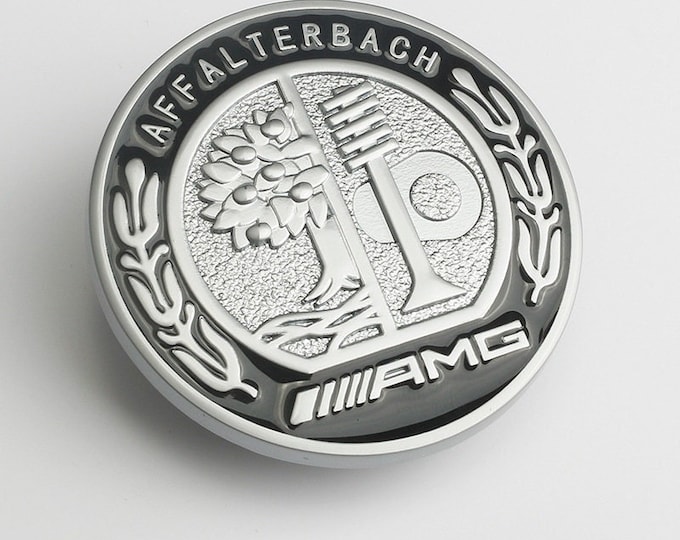 3D AMG Front Hood Emblem Affalterbach Apple Badge Mercedes Benz 57mm ...