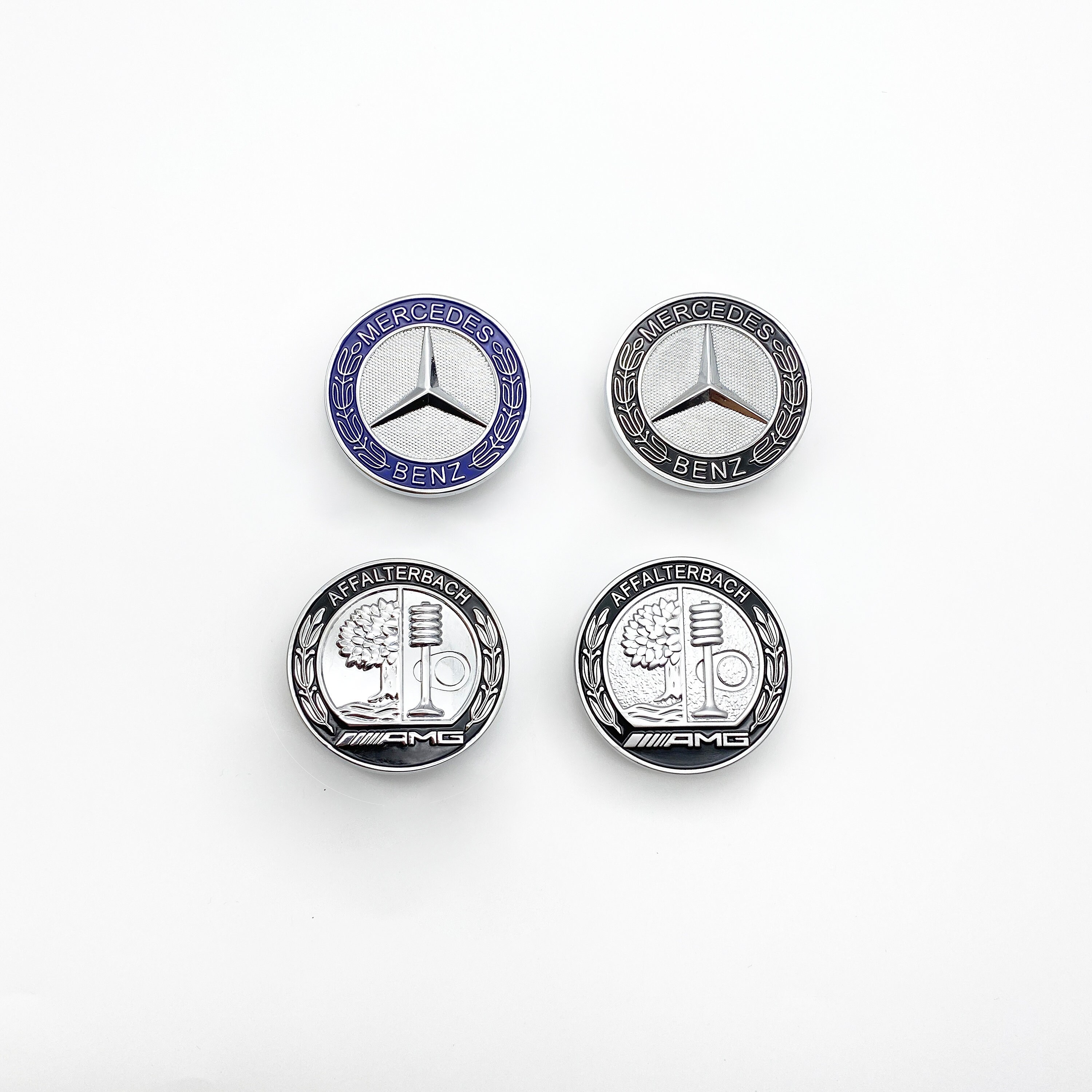 3D AMG Front Hood Emblem Affalterbach Apple Badge Mercedes Benz 57mm ...