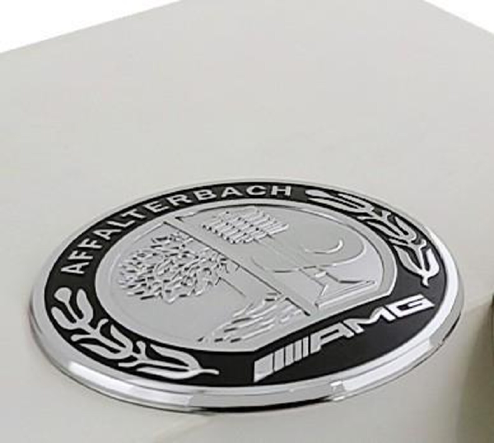3d Mercedes Amg Emblem Tree Logo Sticker Gold/silver/silver-black Metal ...