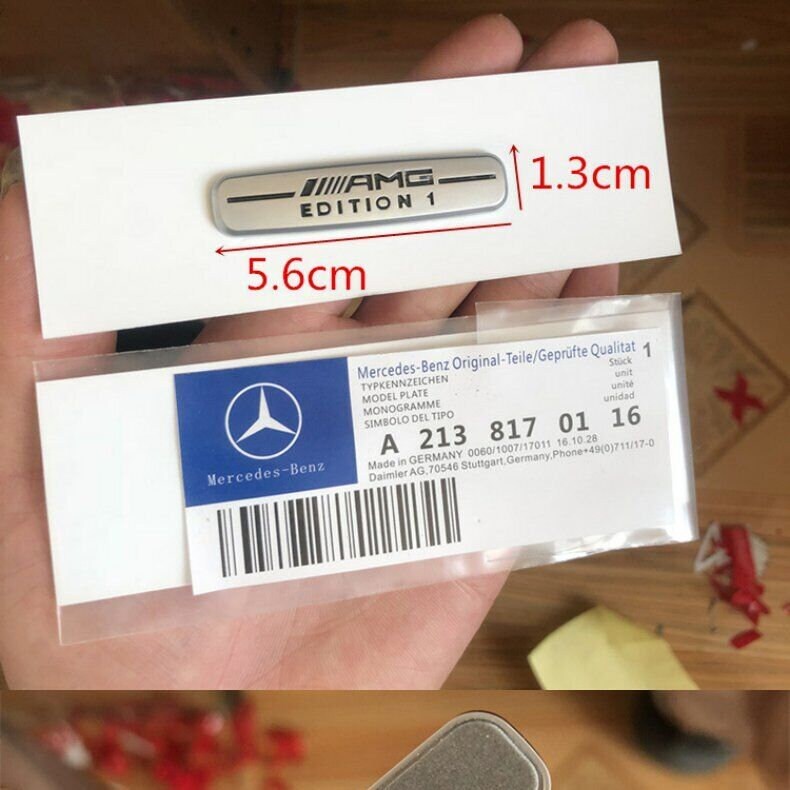 3d Amg Edition 1 Special Emblem Interior Central Control Badge ...