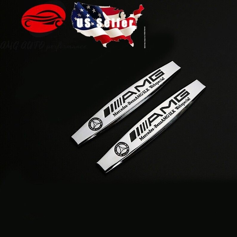 Amg Edition Black Emblem Metal Side Fender 3d Trunk Badge for - Etsy