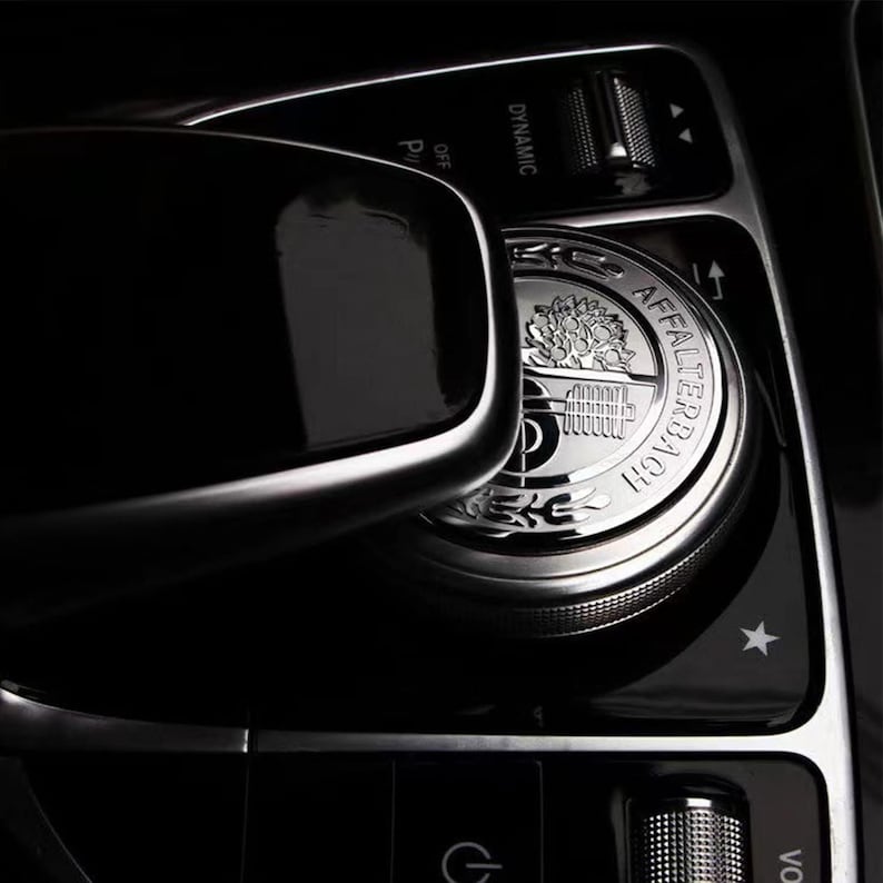 3d Mercedes Amg Emblem Tree Logo Sticker Gold/silver/silver-black Metal ...