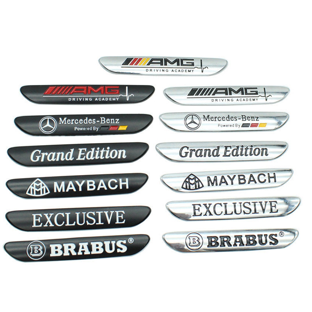 Mercedes Brabus Maybach Car Side Door Skirt Emblem Decal Stickers ...