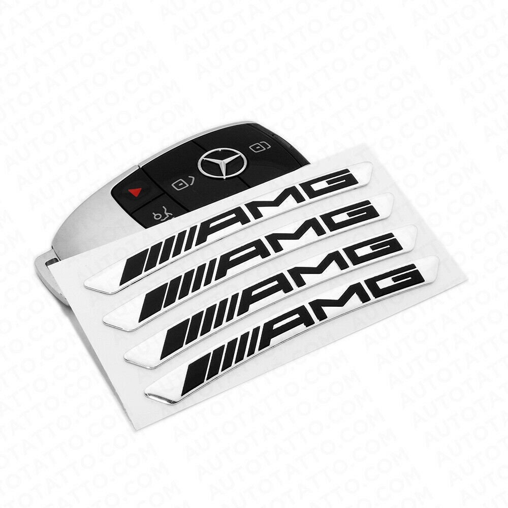 4pcs Mercedes Amg Edition Sport Wheels Badge 3d Sticker Logo Emblem ...