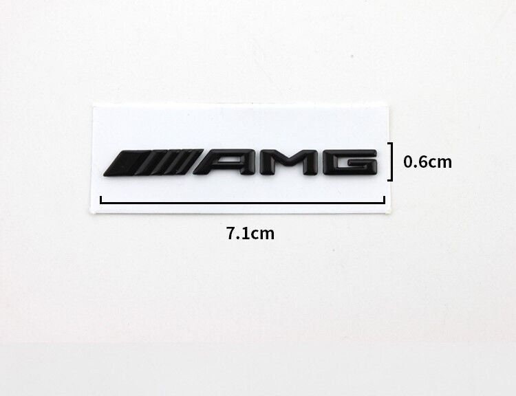 3d Chrome Amg Badge Interior Dash Sticker Decal Car Emblem for Race ...