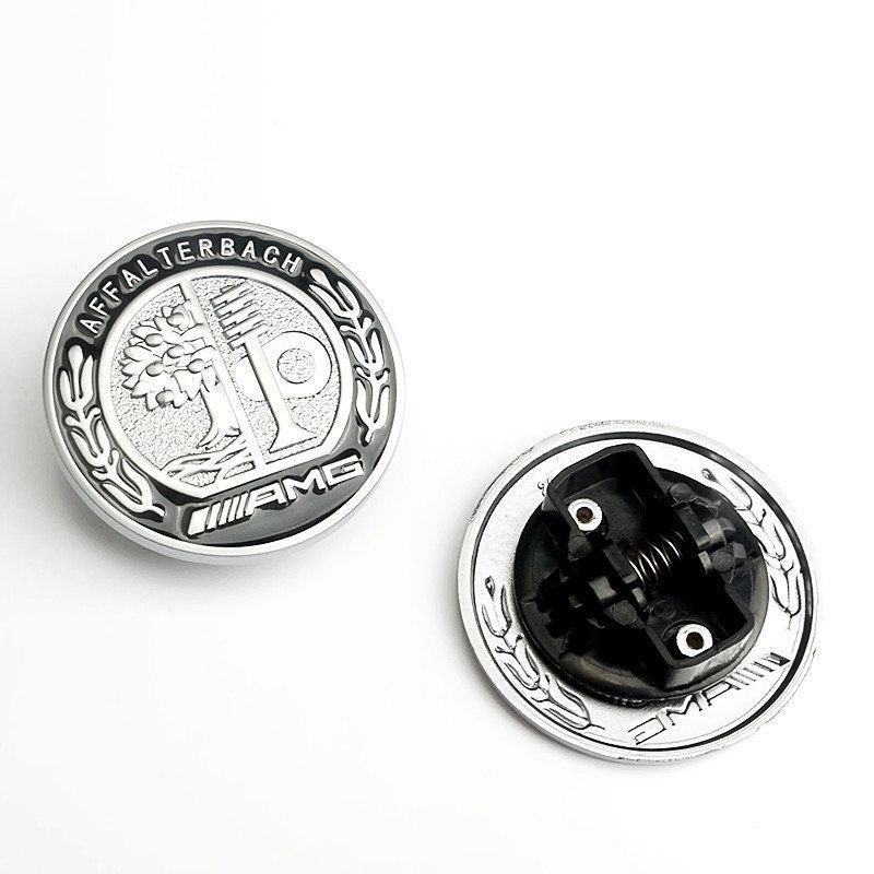 3D AMG Front Hood Emblem Affalterbach Apple Badge Mercedes Benz 57mm ...