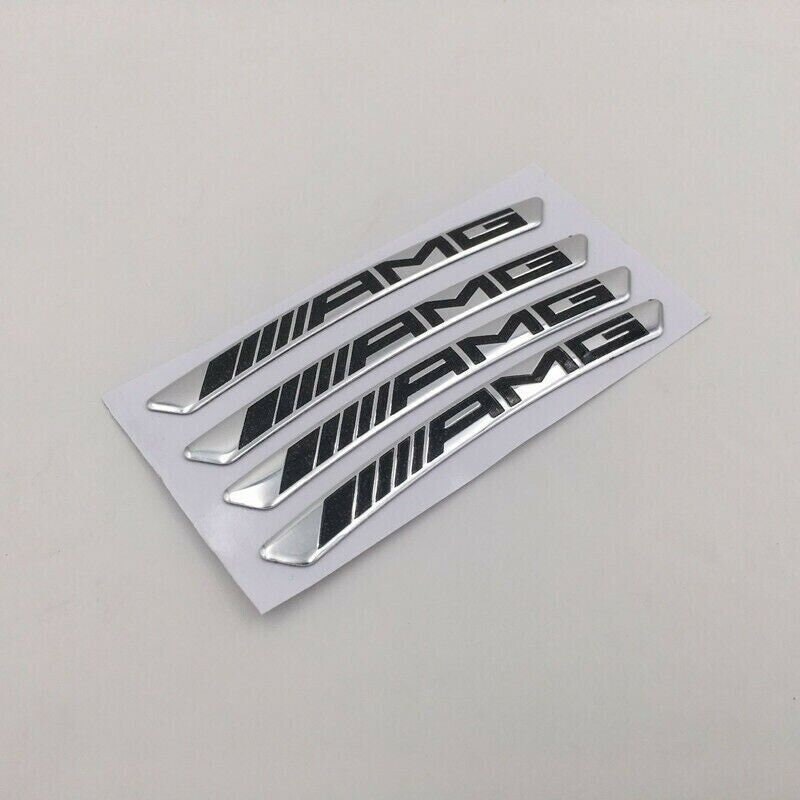 4pcs Mercedes Amg Edition Sport Wheels Badge 3d Sticker Logo Emblem ...