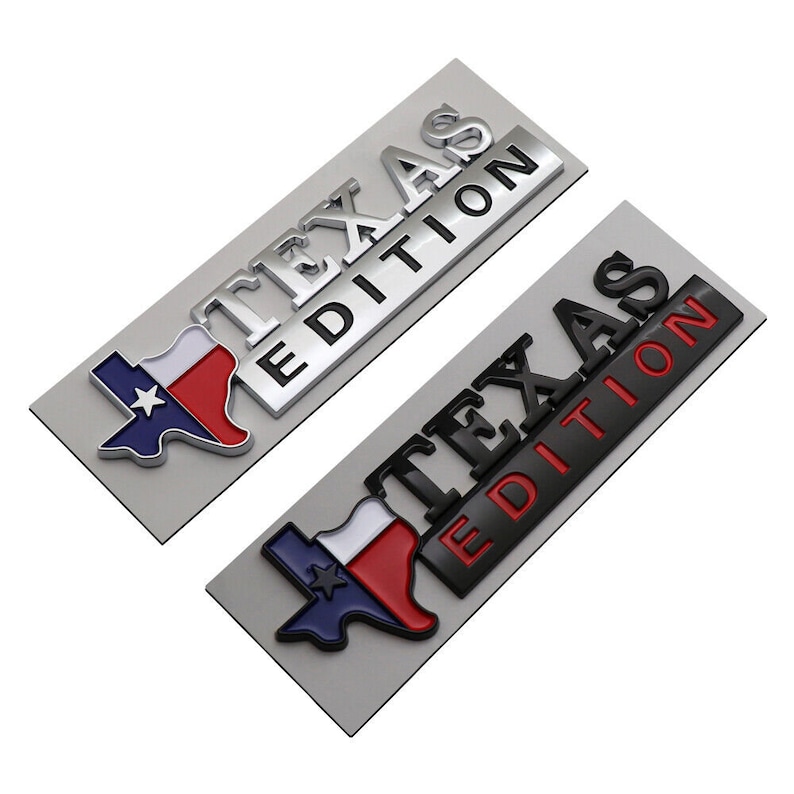 2 3d Texas Edition Emblem for Chevy Silverado Gmc Sierra Truck ...