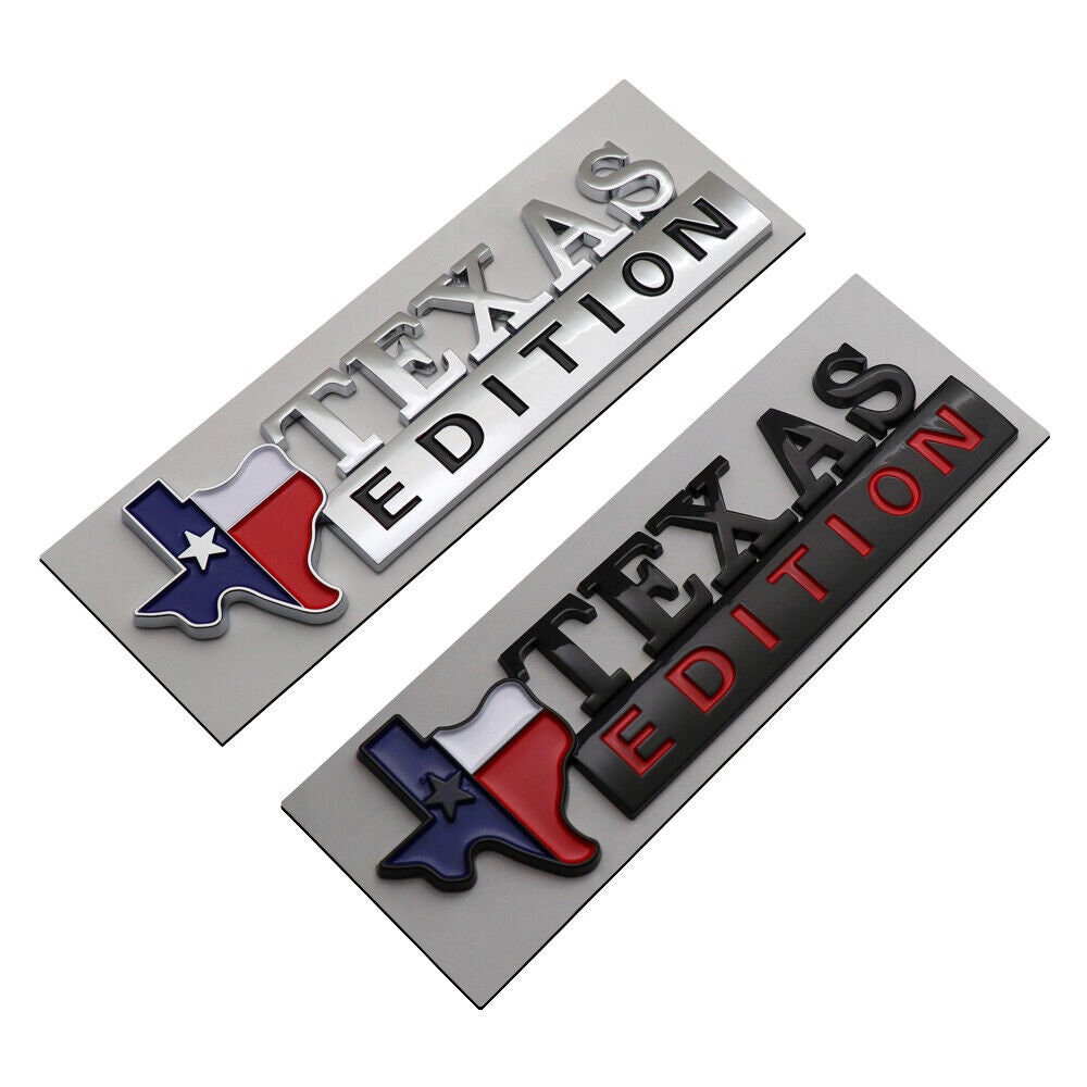 2 3d Texas Edition Emblem for Chevy Silverado Gmc Sierra Truck ...