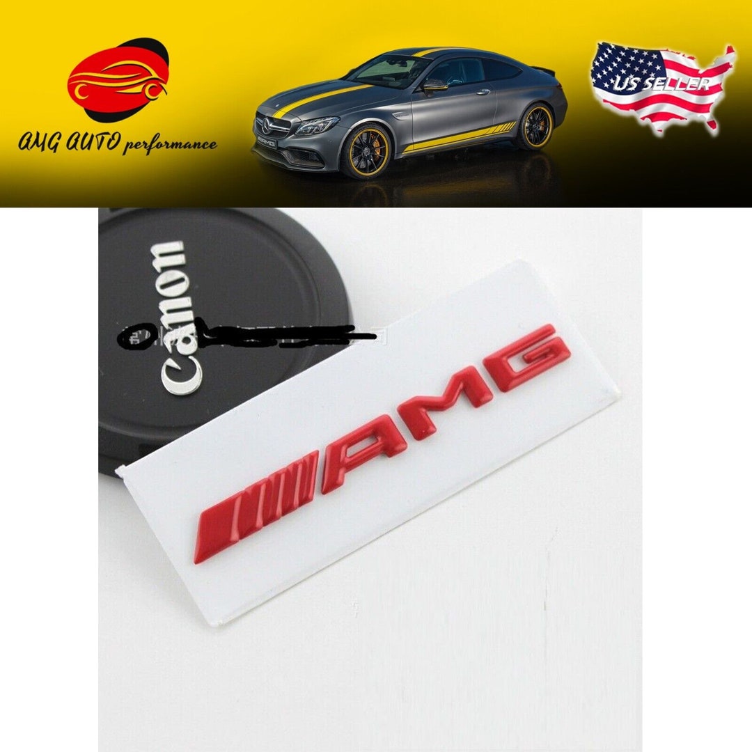 3d Chrome Amg Badge Interior Dash Sticker Decal Car Emblem for - Etsy