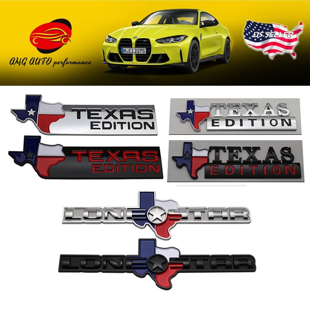 2 3d Texas Edition Emblem for Chevy Silverado Gmc Sierra Truck ...