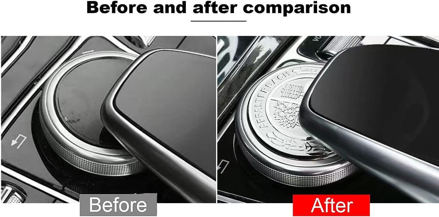 3d Mercedes Amg Emblem Tree Logo Sticker Gold Metal Multimedia Control ...