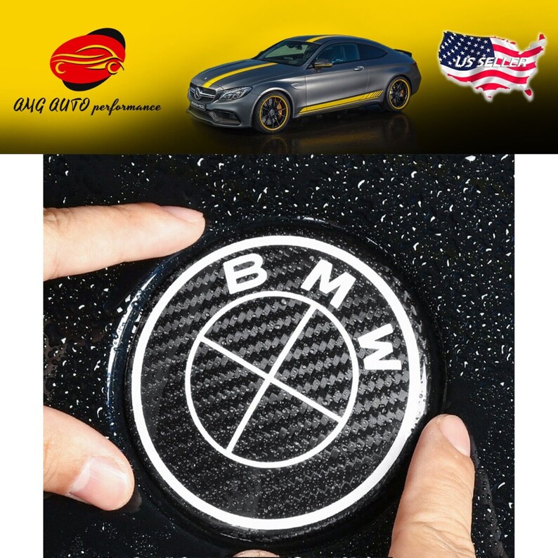 Bmw Emblem Black 50th Anniversary Black Carbon Fiber Emblem - Etsy