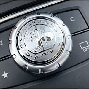 3d Mercedes Amg Emblem Tree Logo Sticker Silver Metal Multimedia ...