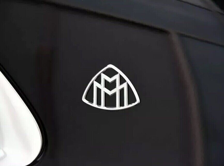 2pcs Maybach Emblem Rear Side Emblem Badge Logo Sticker Self Adhesive ...