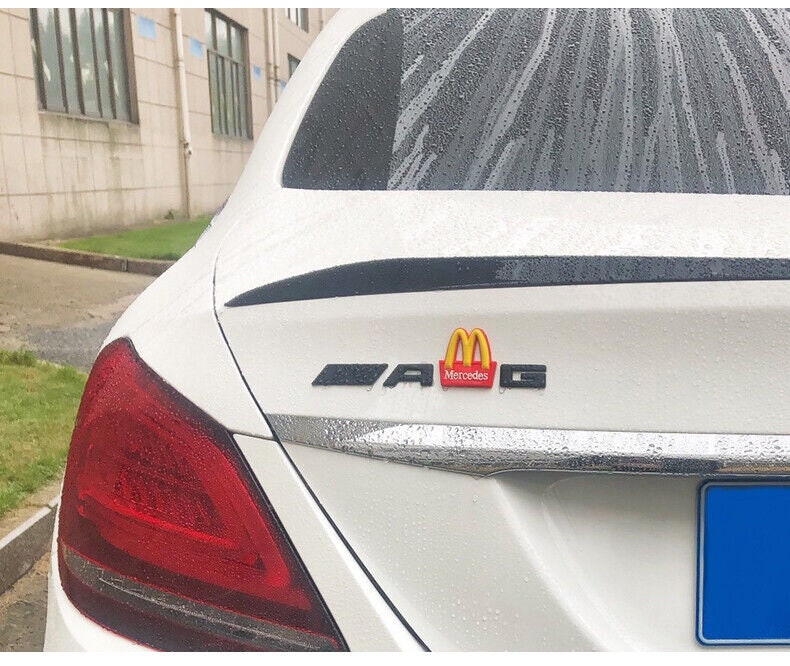 3d Amg Mcdonald's Logo Sticker Car Bmw for Mercedes Benz - Etsy
