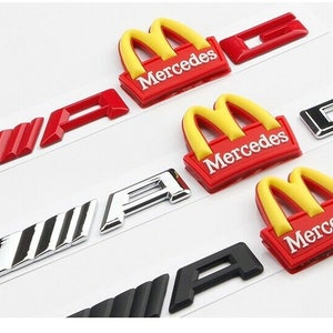 3d Amg Mcdonald's Letter Logo Trunk Sticker Car Emblem for Race Sports ...