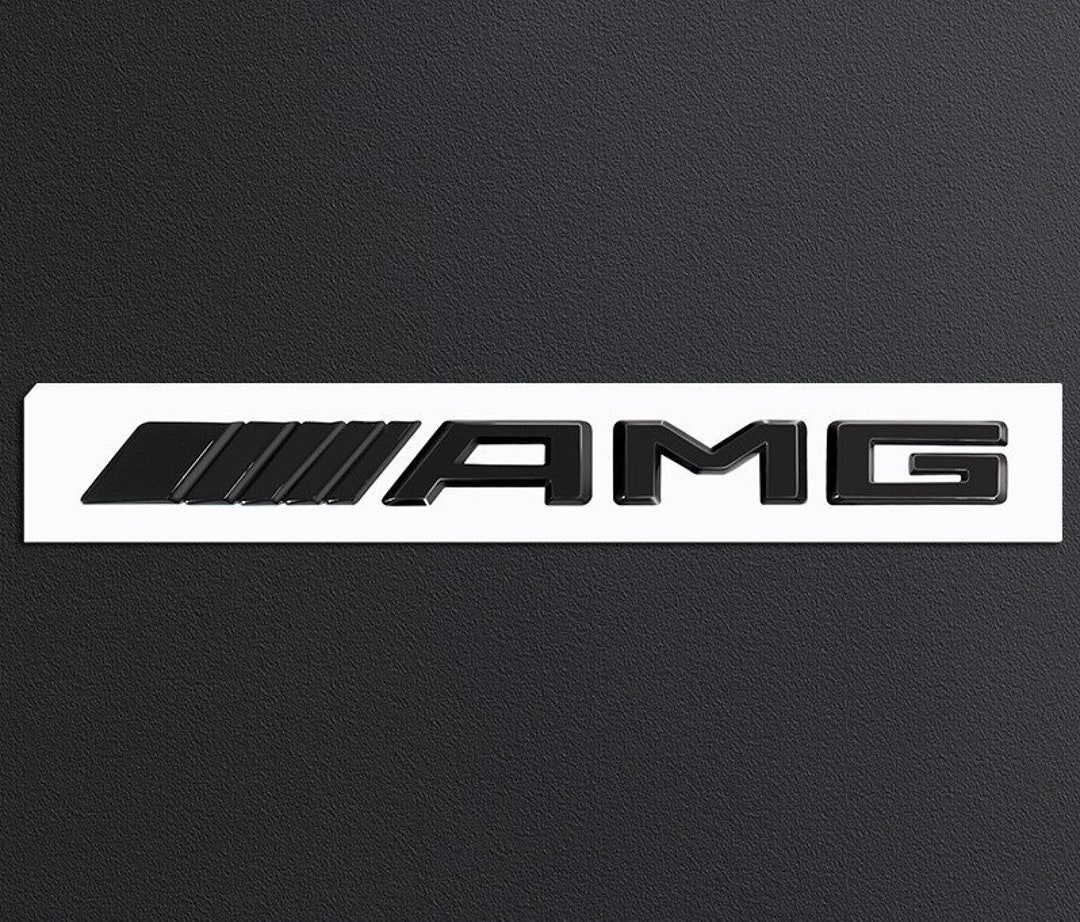 Black Amg Emblem Trunk Oem Gloss3d Rear Badge Mercedes Benz C E S Sl ...