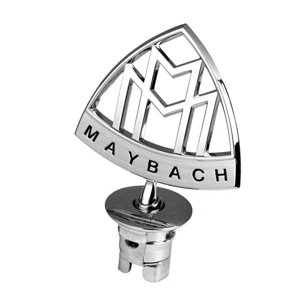 3D Maybach Hood Badge New Standing Metal Emblem Car Logo Head Sticker ...