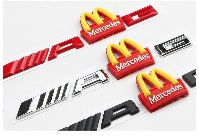 3D AMG Mcdonald's Logo Sticker Car Bmw for Mercedes Benz - Etsy
