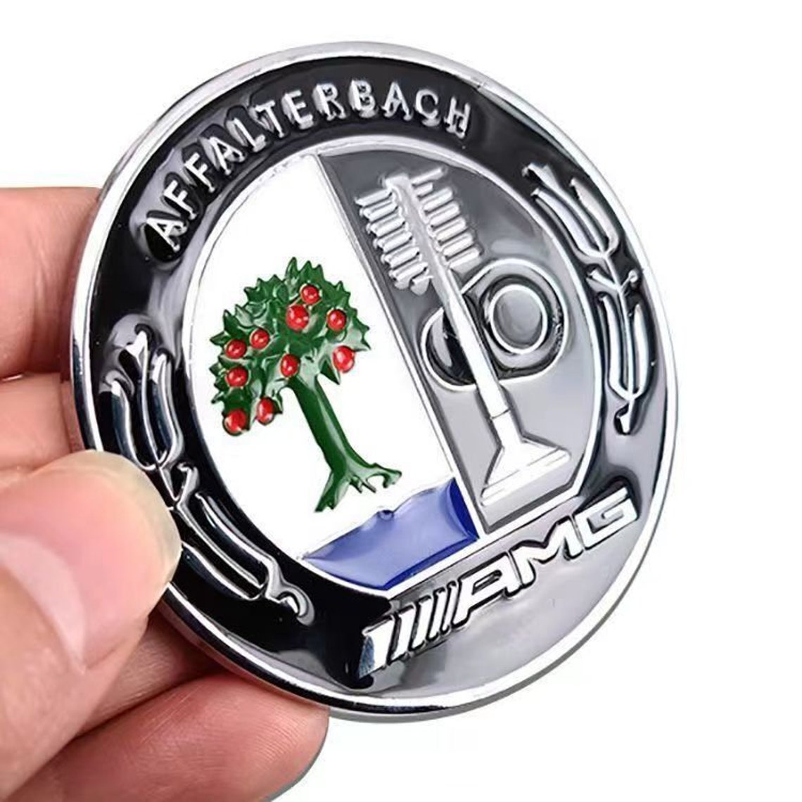 Amg Affalterbach Red Black Emblem 3d Quarterpanel Side Trunk Badge Benz ...