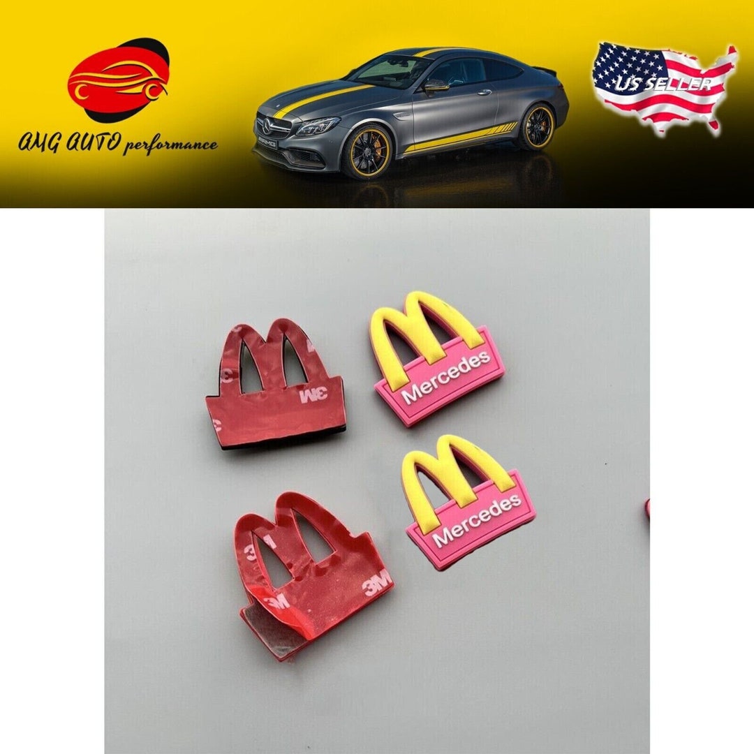 Pink 3d Amg Mcdonald's Logo Sticker Car Bmw for Mercedes - Etsy