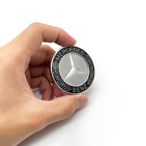 3D AMG Front Hood Emblem Affalterbach Apple Badge Mercedes Benz 57mm ...