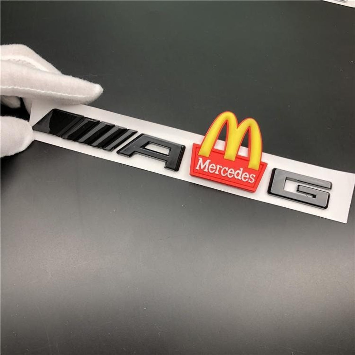 3d Amg Mcdonald's Logo Sticker Car Bmw for Mercedes Mpower - Etsy