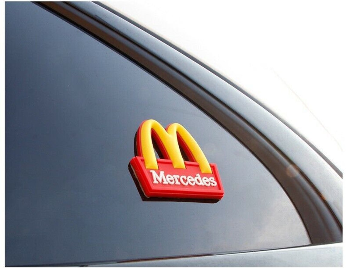 3d Amg Mcdonald's Letter Logo Trunk Sticker Car Emblem for Race Sports ...