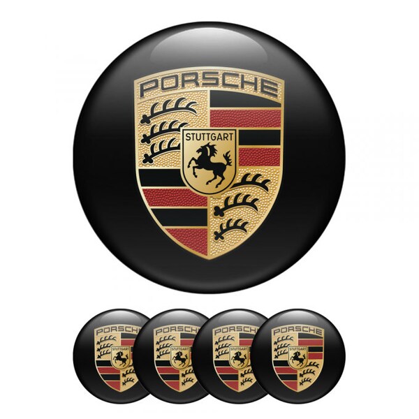 Porsche Center Cap Sticker - Etsy