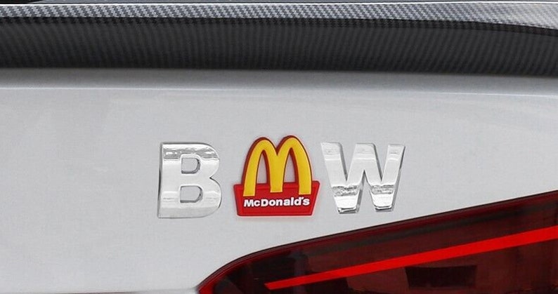 3D AMG Mcdonald's Logo Sticker Car Bmw for Mercedes Benz - Etsy