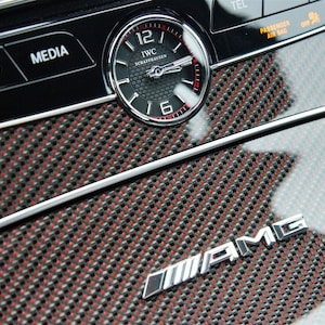 3d Chrome Amg Badge Interior Dash Sticker Decal Car Emblem for Race ...