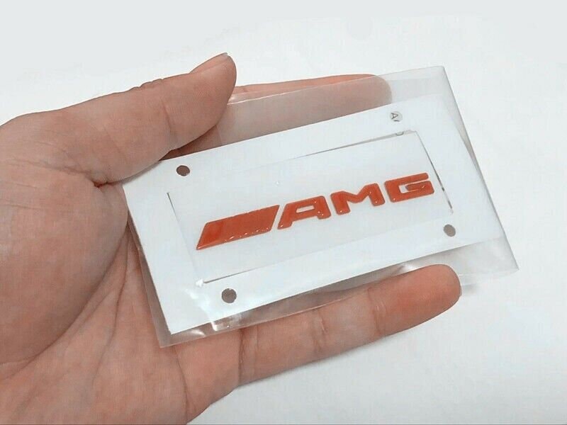 3d Chrome Amg Badge Interior Dash Sticker Decal Car Emblem for Race ...