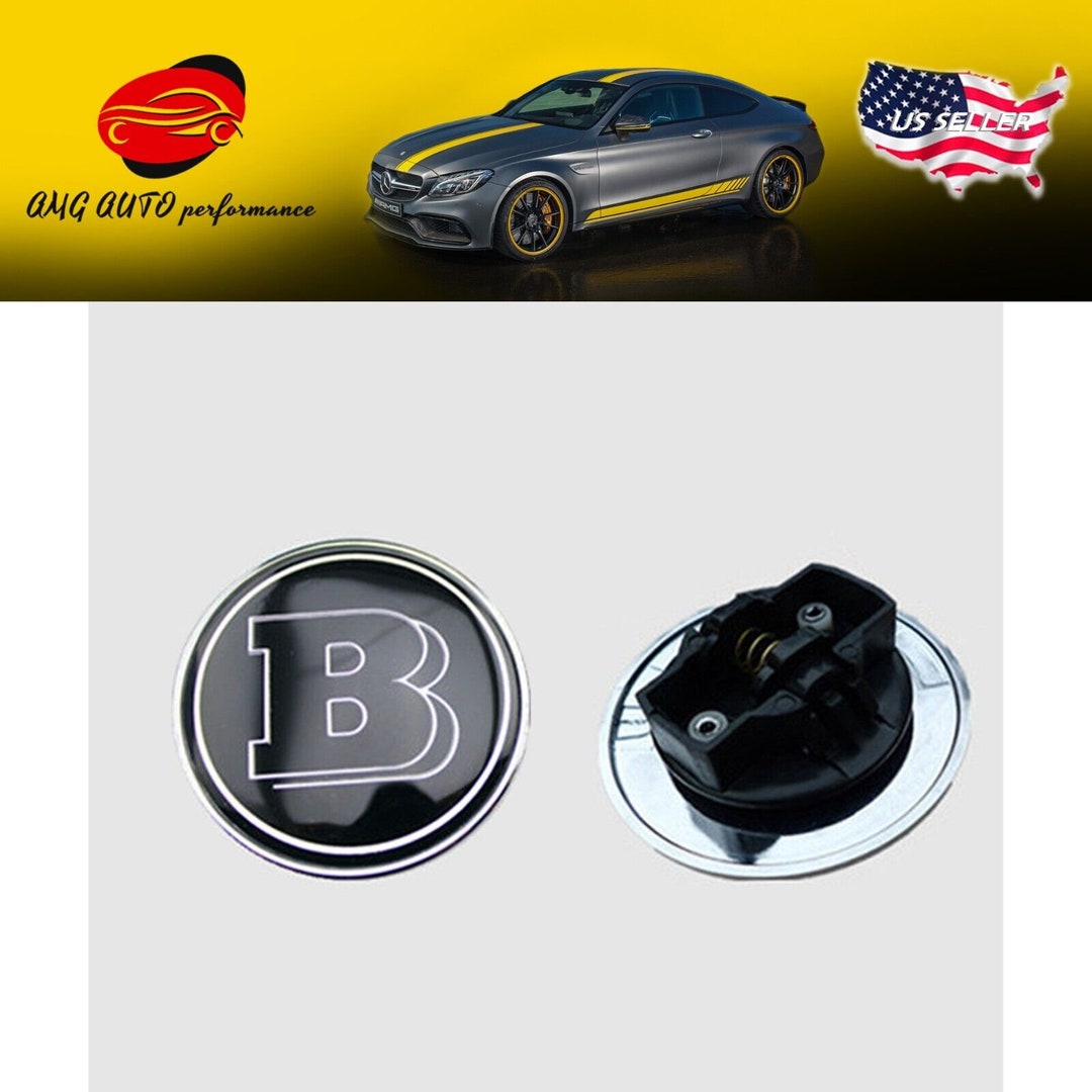 Brabus Front Hood Bonnet Logo Emblem Badge Sliver Black for - Etsy