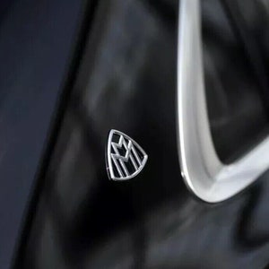 2pcs Maybach Emblem Rear Side Emblem Badge Logo Sticker Self Adhesive ...