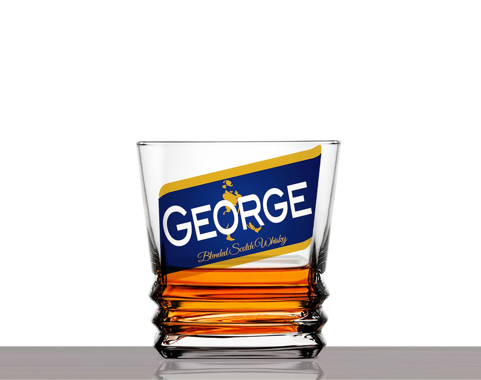 Personalized Blue Label Whiskey Glass Set, Customized Blue Label ...